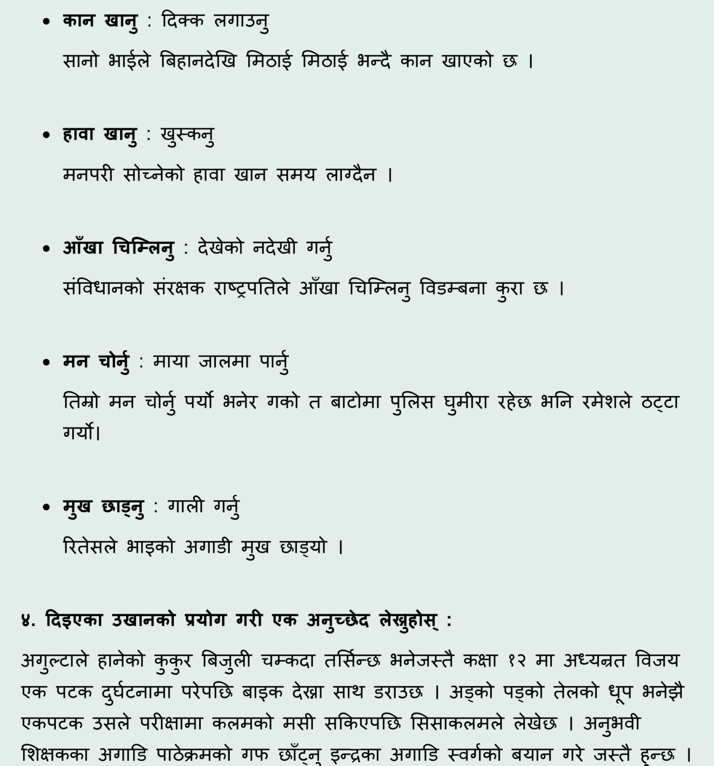 Nepali Pahichan: Nepali Chapter 10 Class 12: Exercise, Summary and ...
